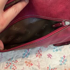boc | Bags | Boc Born Concepts Western Purse Shoulder Bag Maroon Red ...